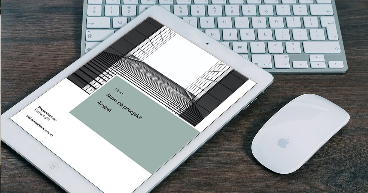 Template for a project offer | Free download